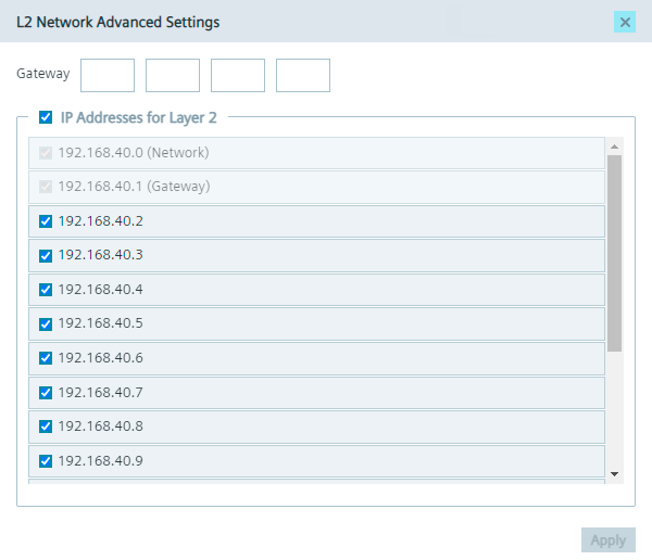 Network and Layer 2 network access - Industrial Edge Documentation