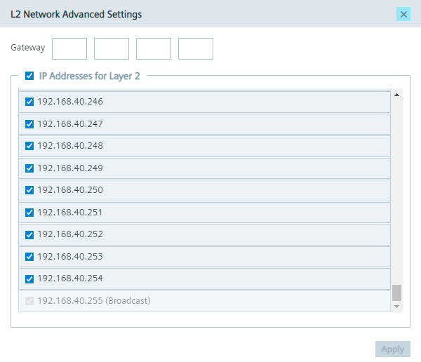 Network and Layer 2 network access - Industrial Edge Documentation