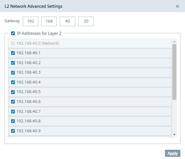 Network and Layer 2 network access - Industrial Edge Documentation
