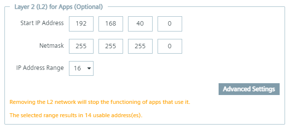 Network and Layer 2 network access - Industrial Edge Documentation