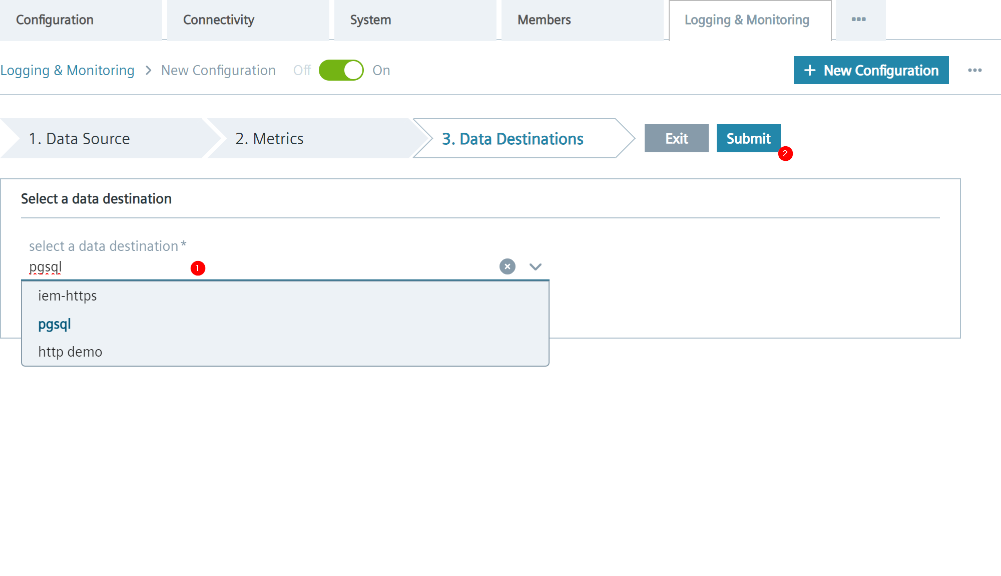 Creating Metrics Configuration Industrial Edge Documentation