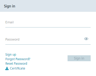 Sign up without configured email server - Industrial Edge Documentation