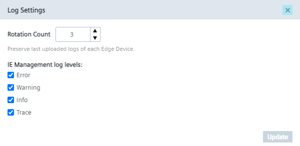Settings - Industrial Edge Documentation