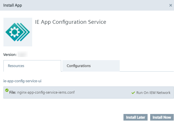 Installing the IE App Configuration Service manually - Industrial Edge ...
