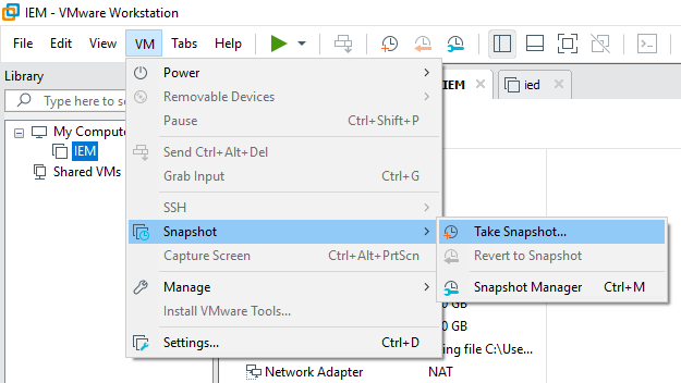 via VM Workstation - Industrial Edge Documentation