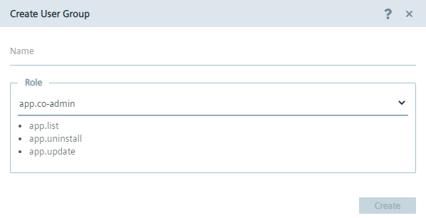 Creating and editing an user group - Industrial Edge Documentation
