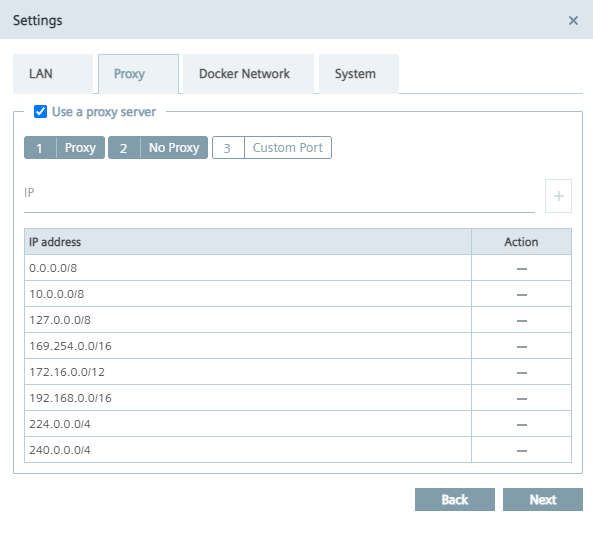 Setting up a proxy server - Industrial Edge Documentation