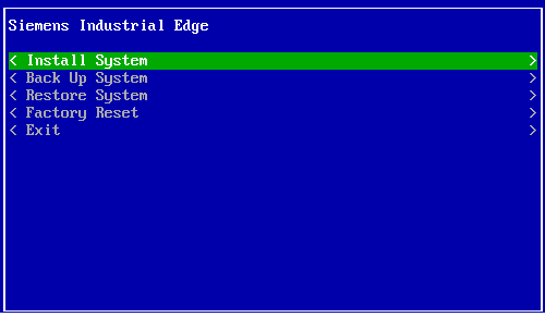 Installing the Industrial Edge Management OS - Industrial Edge Documentation