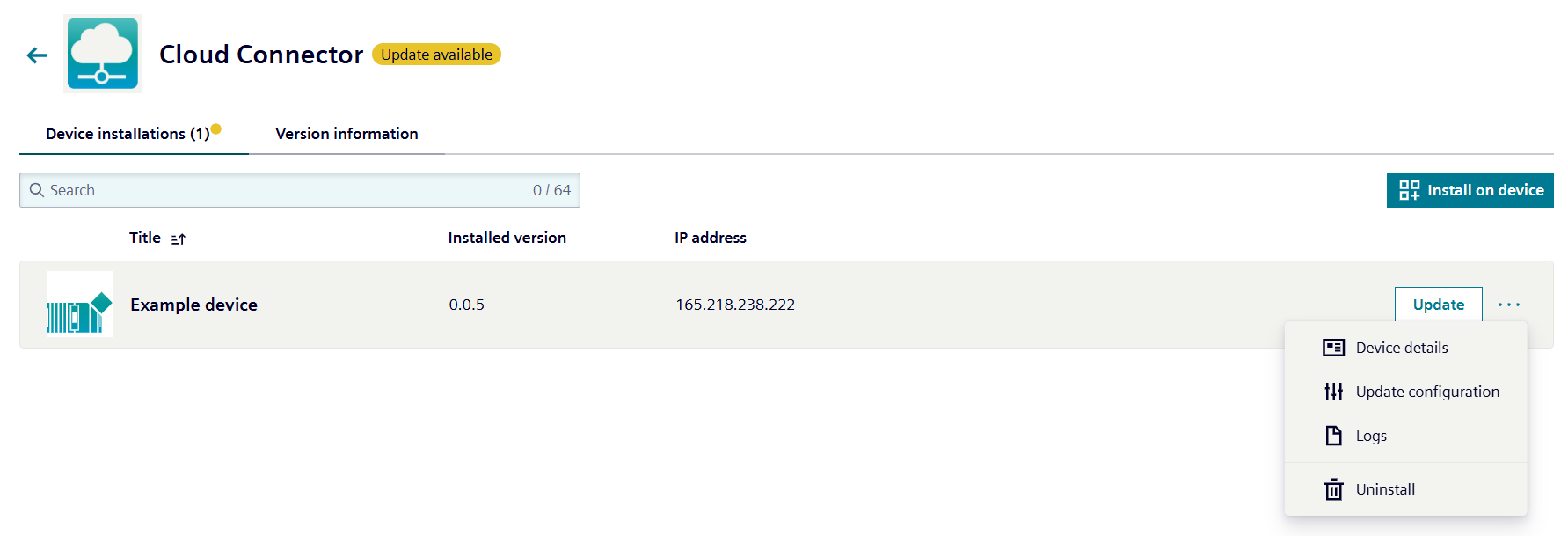 Device Applications Industrial Edge Documentation