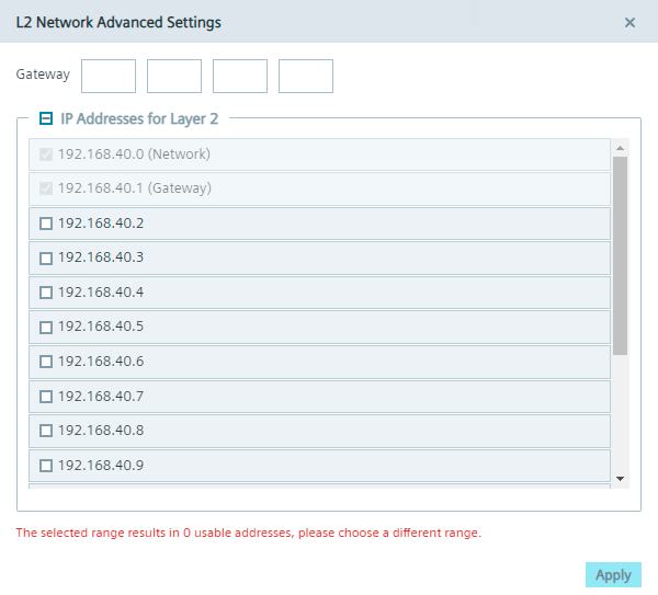 Configuring a Layer 2 network access - Industrial Edge Documentation
