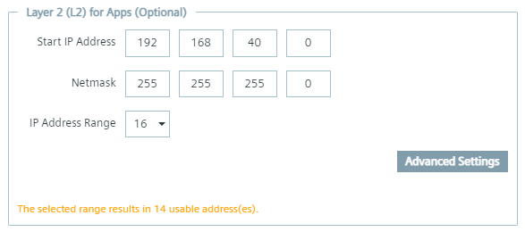 Configuring a Layer 2 network access - Industrial Edge Documentation