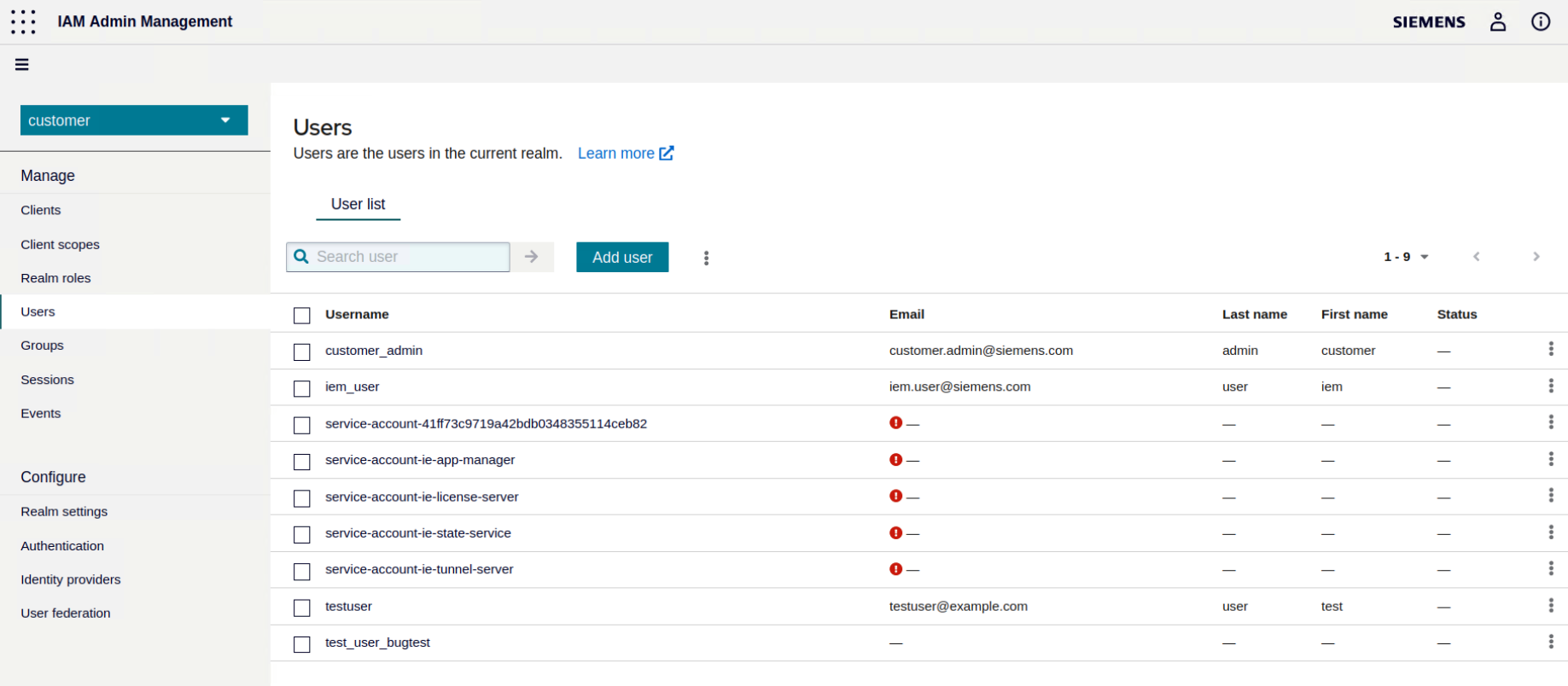 User management - Industrial Edge Documentation