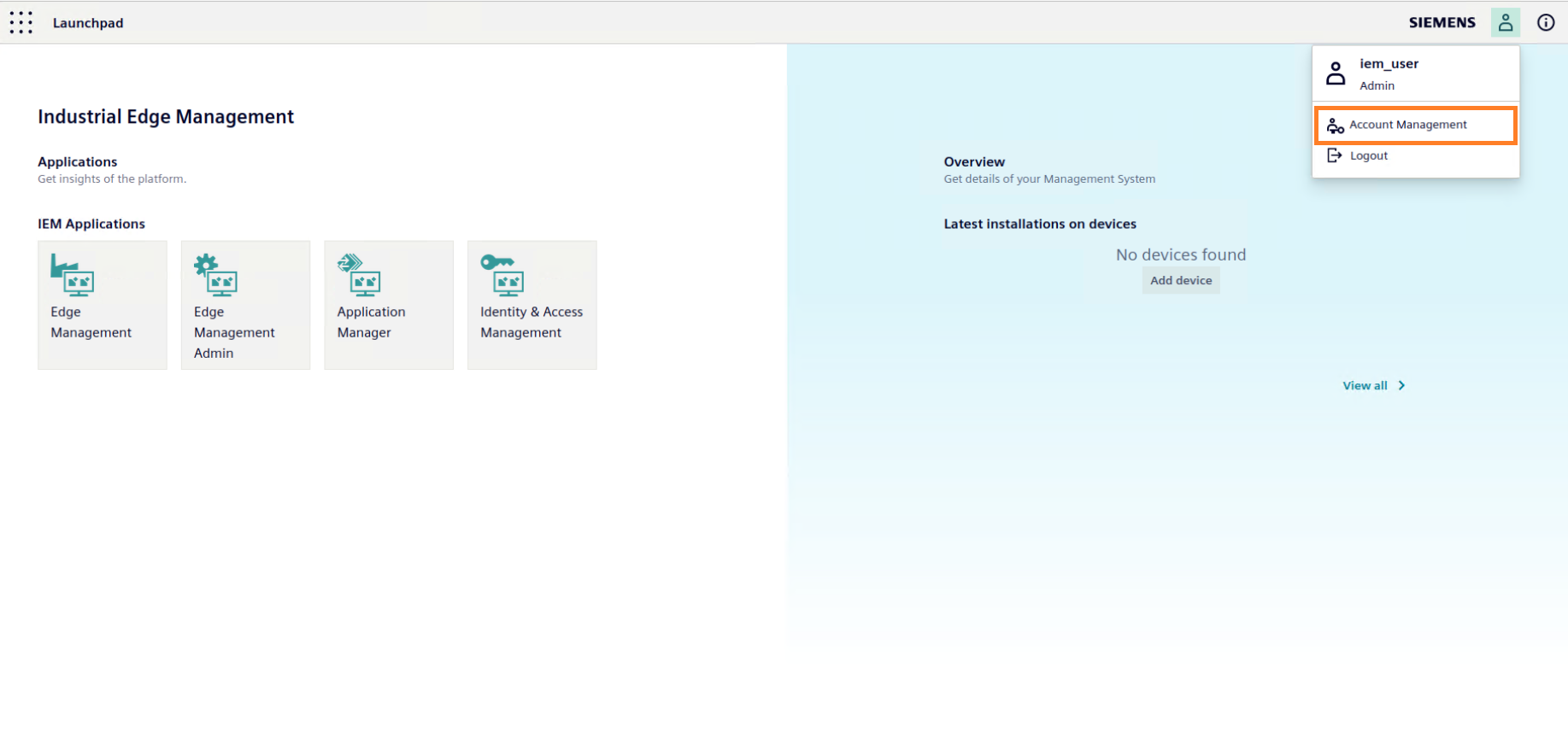 Overview Of Iam Industrial Edge Documentation