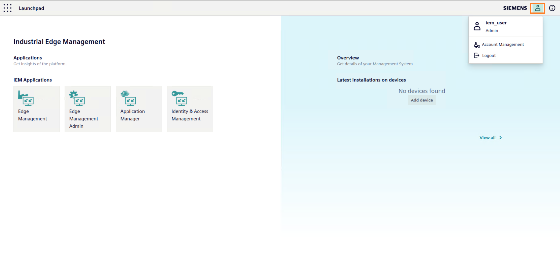 Overview of IAM - Industrial Edge Documentation