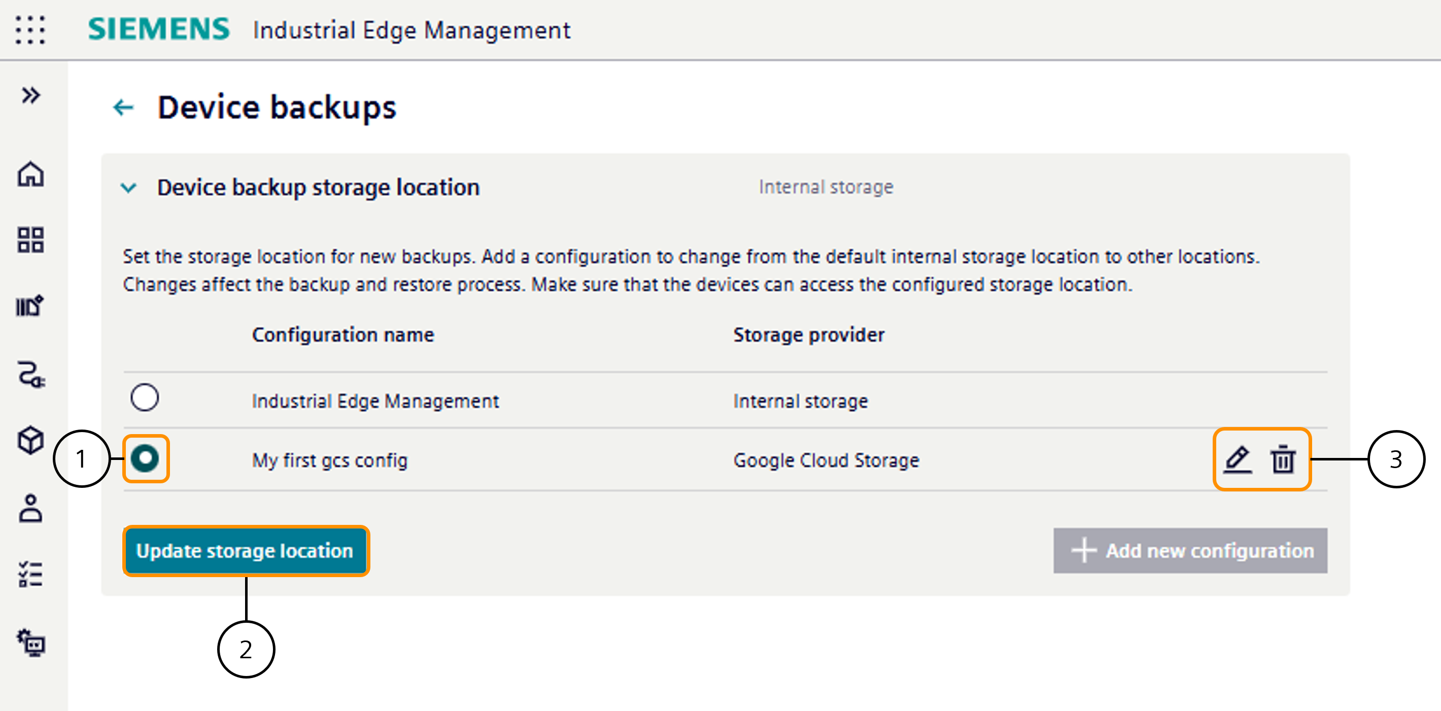 Configuration - Industrial Edge Documentation