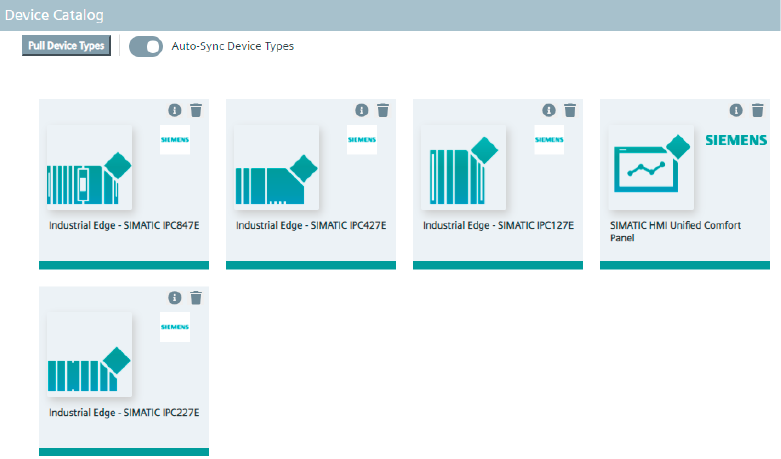 Device Catalog Industrial Edge Documentation